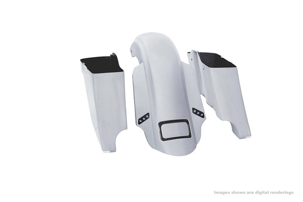 Swoop 3-Piece Stretched Rear End Kits (Bags + Fender for 2014-Present ...