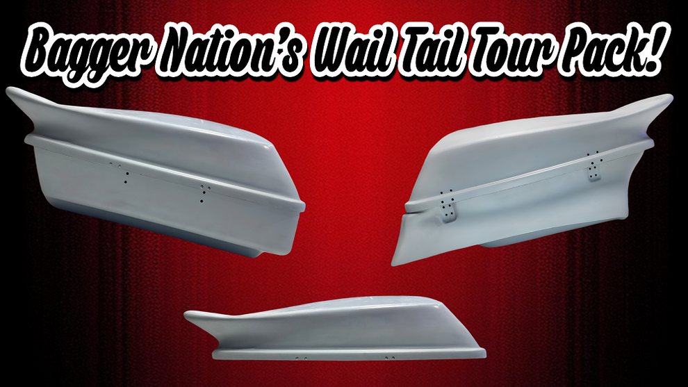All New Wail-Tail Tour Pack for Tri-Glides, Baggers, & 2014L Factory T ...
