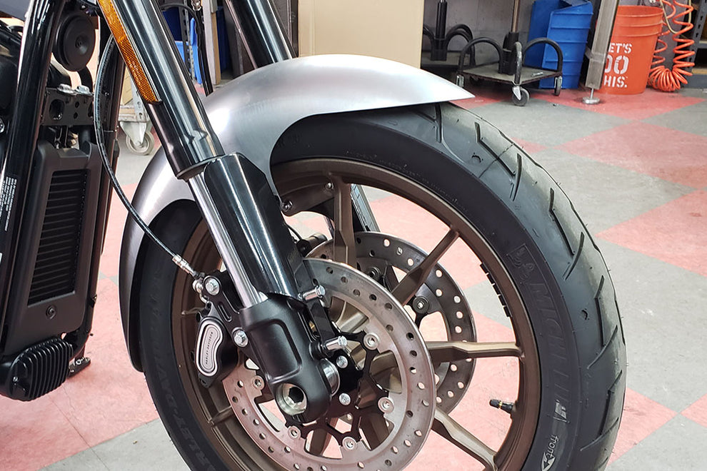 REAL STEEL CAFE FRONT FENDER KIT FOR 18-PRESENT LOW RIDER®-S & ST (Inc ...
